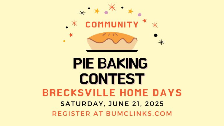 Community Pie Baking Contest - Brecksville United Methodist Church