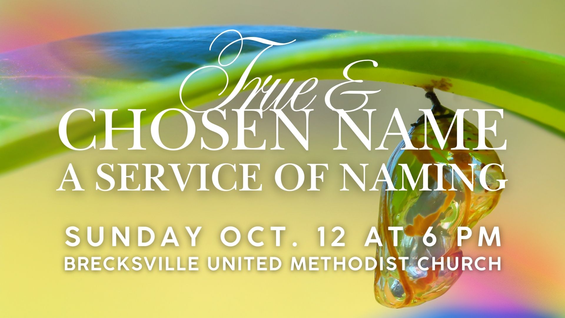 True & Chosen Name: A Service of Naming - Brecksville United Methodist ...